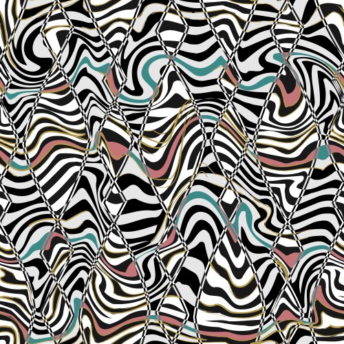 Set of cool optical pattern posters collection Vector Image