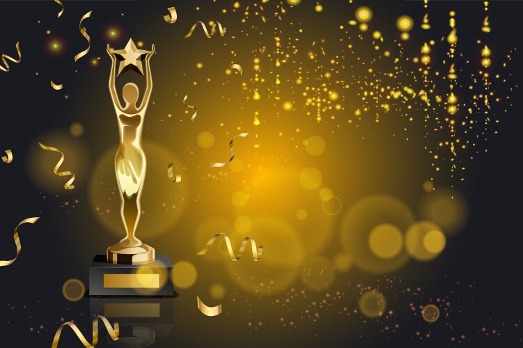 Award nomination ceremony luxury background Vector Image