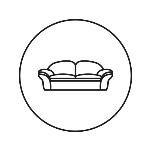 Comfortable soft armchair icon Royalty Free Vector Image