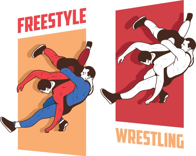 Wrestling Sport Vector Images (over 8,300)