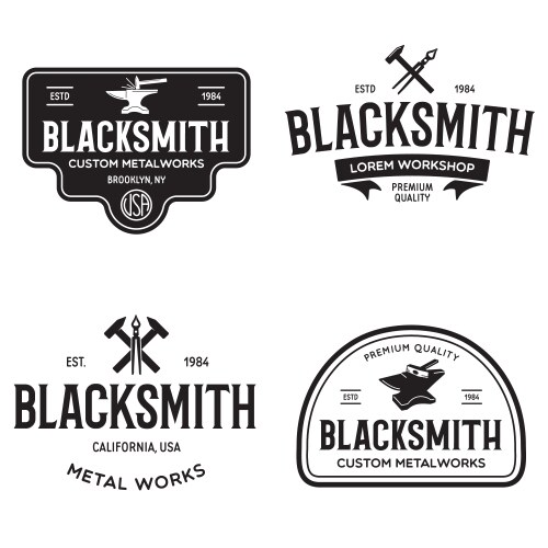 Retro brand labels Royalty Free Vector Image - VectorStock