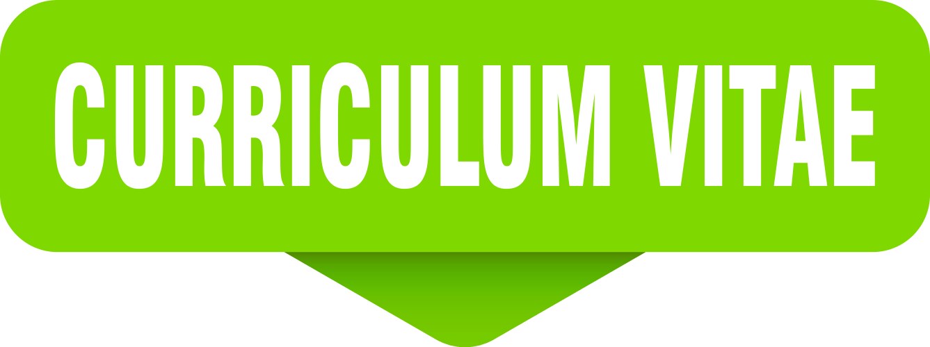 Curriculum vitae sticker sign Royalty Free Vector Image