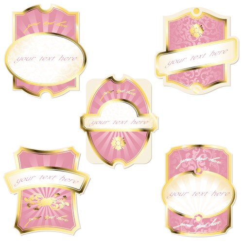 Elegant french vintage label horizontal Royalty Free Vector