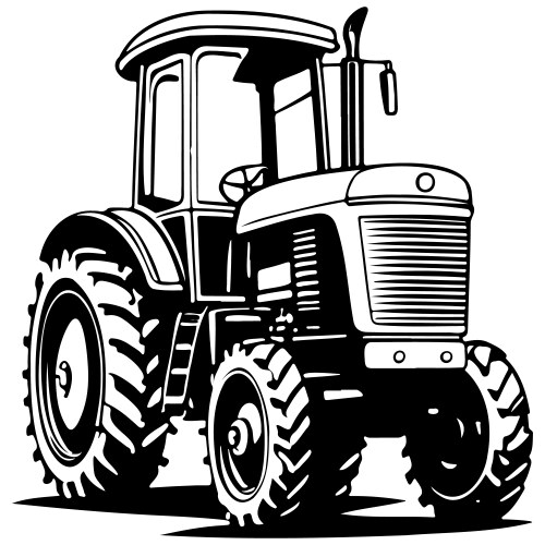 Tractor Line Drawing Vector Images (over 2,300)