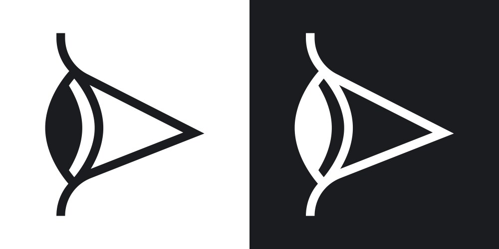 Eye side icon Royalty Free Vector Image - VectorStock