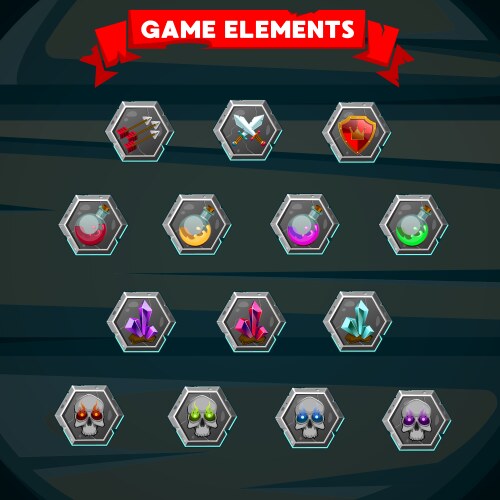 Game Interface Royalty Free Vector Image Vectorstock