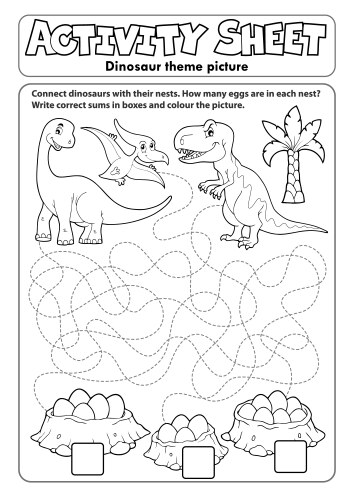 Activity sheet handwriting practise 9 Royalty Free Vector