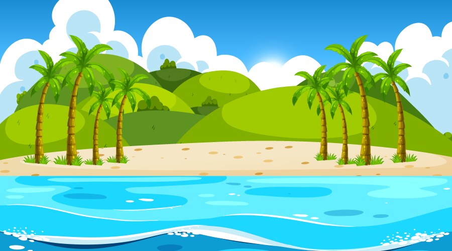 Beach Royalty Free Vector Image - VectorStock
