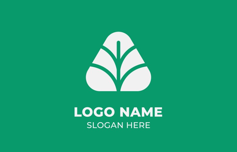 Logo leaf symbols and letter i template design Vector Image