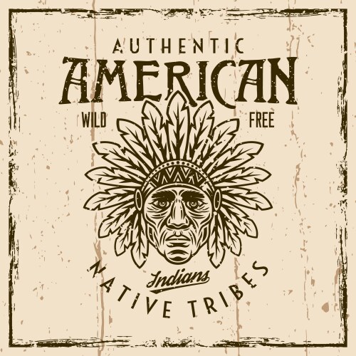 Native american indians apache tribe Royalty Free Vector