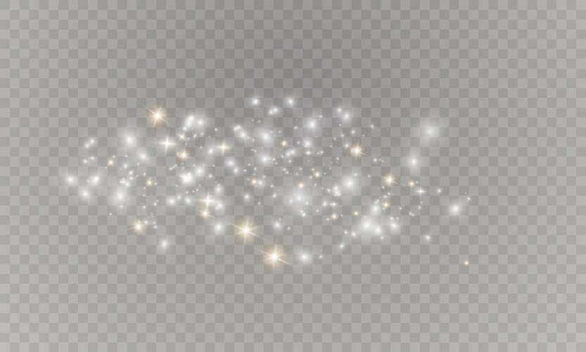 Sparkling magical dust particles Royalty Free Vector Image