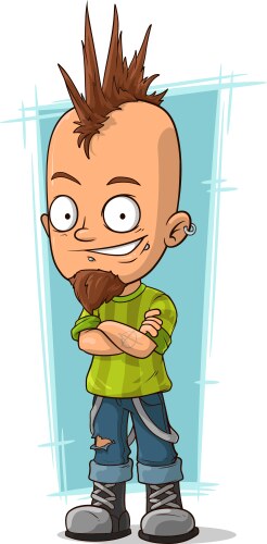 Punk Mohawk Cartoon Vector Images (over 340)