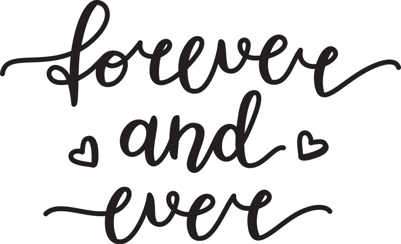 Together forever Royalty Free Vector Image - VectorStock Together forever Royalty Free Vector Image - VectorStock