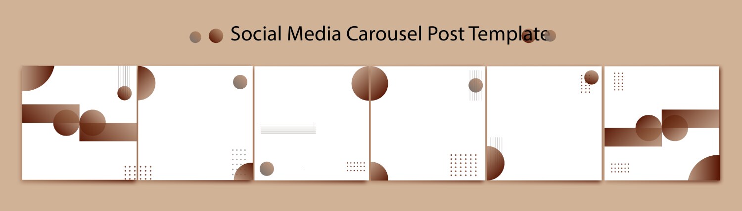 Social media carousel post Royalty Free Vector Image