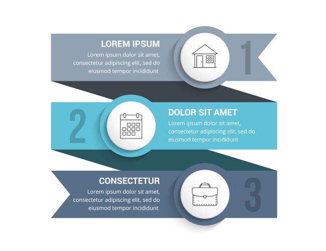 Simple 3d infographic design template Royalty Free Vector