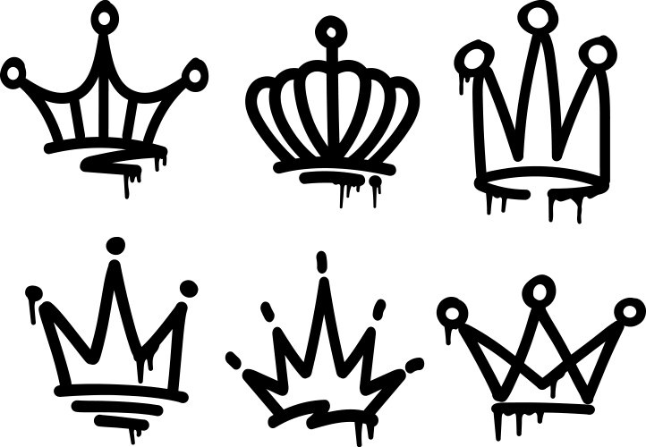 King Crown Calligraphy Vector Images (over 1,500)