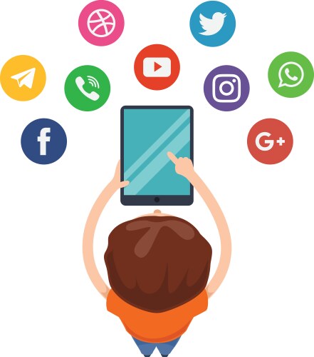 Kids technology Royalty Free Vector Image - VectorStock