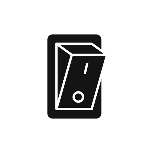 Light switch off icon isolated on white background