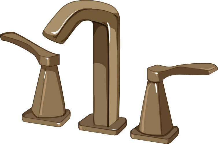 Clean bathroom faucet cartoon Royalty Free Vector Image