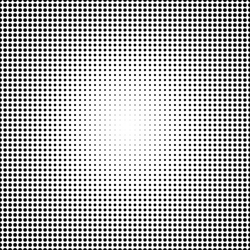 Radial halftone pattern texture background Vector Image