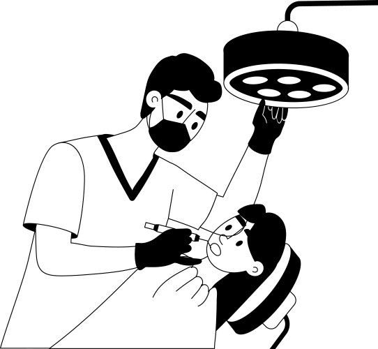 Dentist visit Royalty Free Vector Image - VectorStock