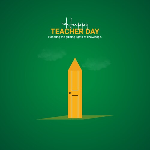World teachers day creative ads design Royalty Free Vector