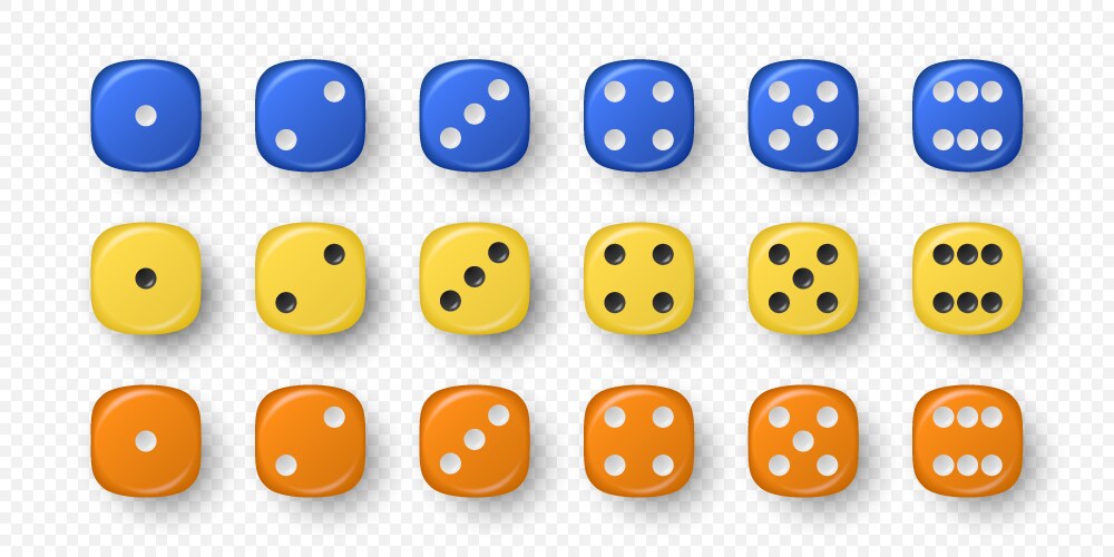 Blue Dice Vector Images (over 2,400)