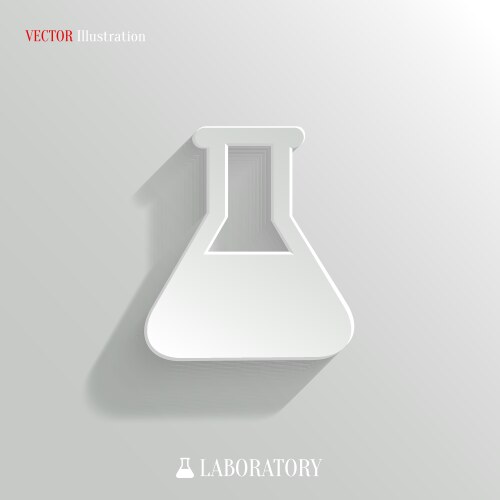 Laboratory flask icon Royalty Free Vector Image