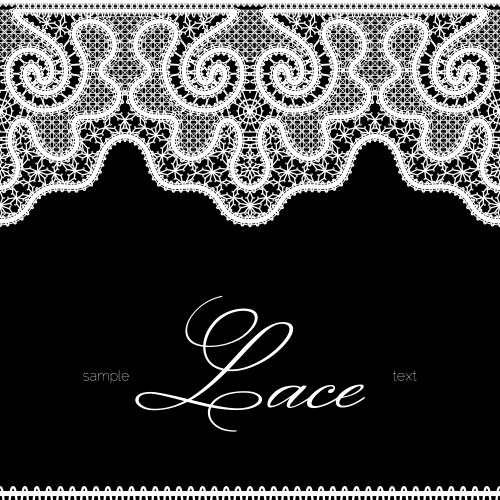 Realistic lace Royalty Free Vector Image - VectorStock