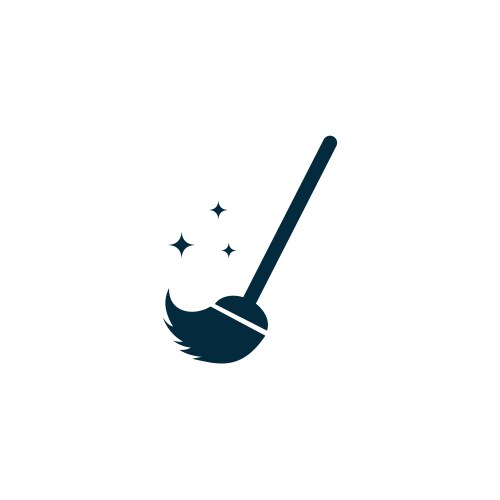 Witch broom icon cartoon style Royalty Free Vector Image