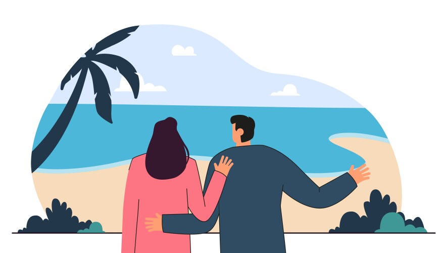 Man serve table bring food to his wife husband Vector Image Man serve table bring food to his wife husband Vector Image