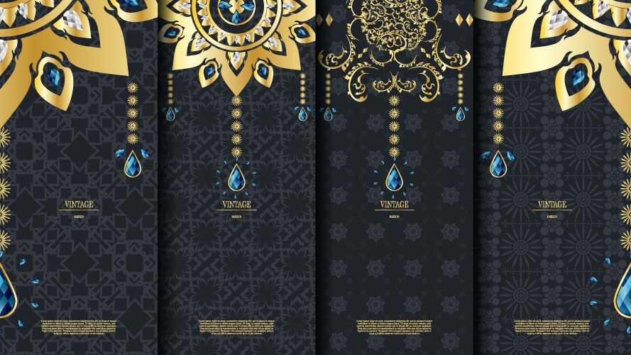 Islamic pattern element concept template white Vector Image