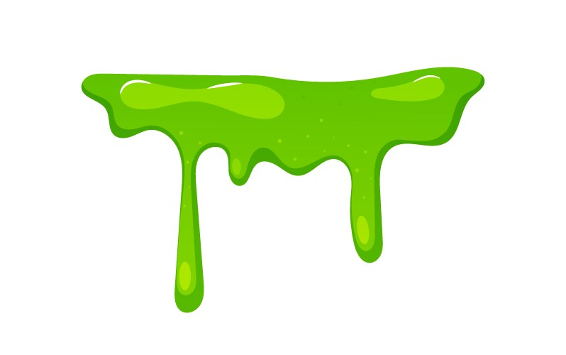 Realistic green slime Royalty Free Vector Image