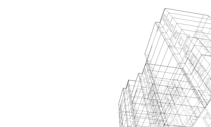 Wireframe shapes collection 3d outline sphere Vector Image