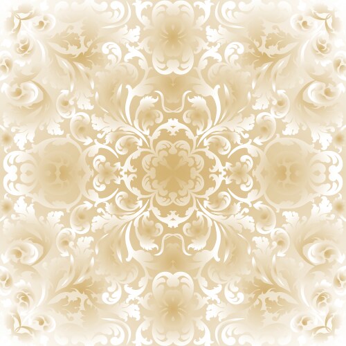 Golden flowers texture pattern Royalty Free Vector Image