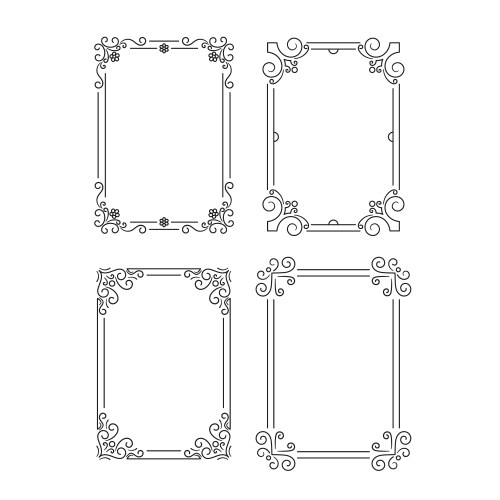 Vintage frame classic design element Royalty Free Vector