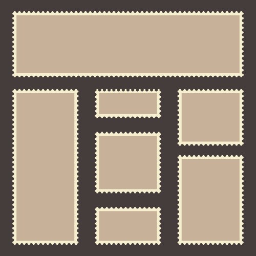 Postage Stamp Edge Border Vector Images (over 880)