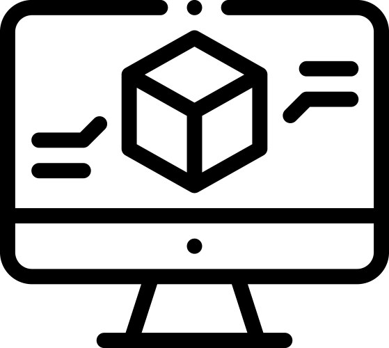 Art board icon thin linear style design isolated Vector Image