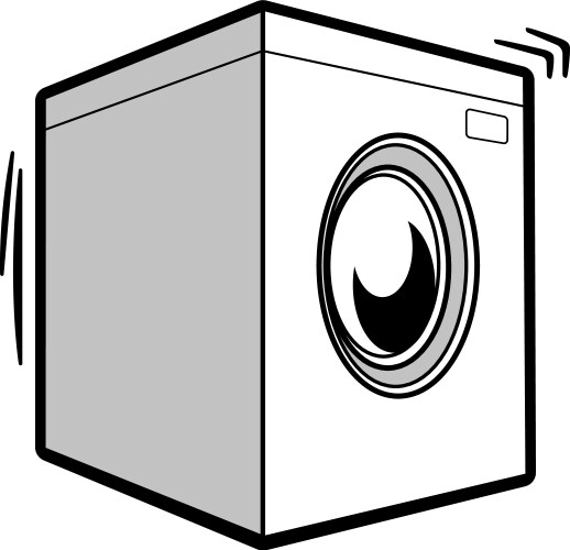 Washing machine clip art Royalty Free Vector Image
