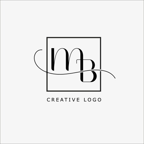 Mb Logos Letter Company Modern Vector Images (over 1,800)