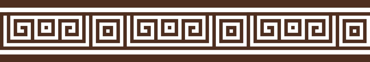 Greek key seamless border pattern decorative Vector Image