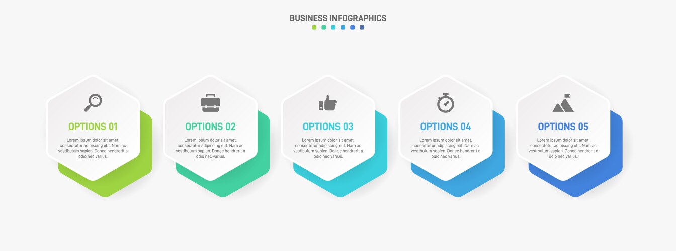 Horizontal progress bar featuring 3 arrow-shaped Vector Image