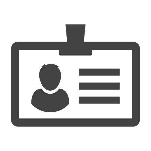 Fingerprint identification icon simple eye Vector Image Fingerprint identification icon simple eye Vector Image