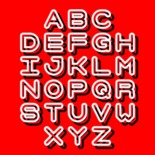 Alphabet Letters Outline Vector Images (over 42,000)