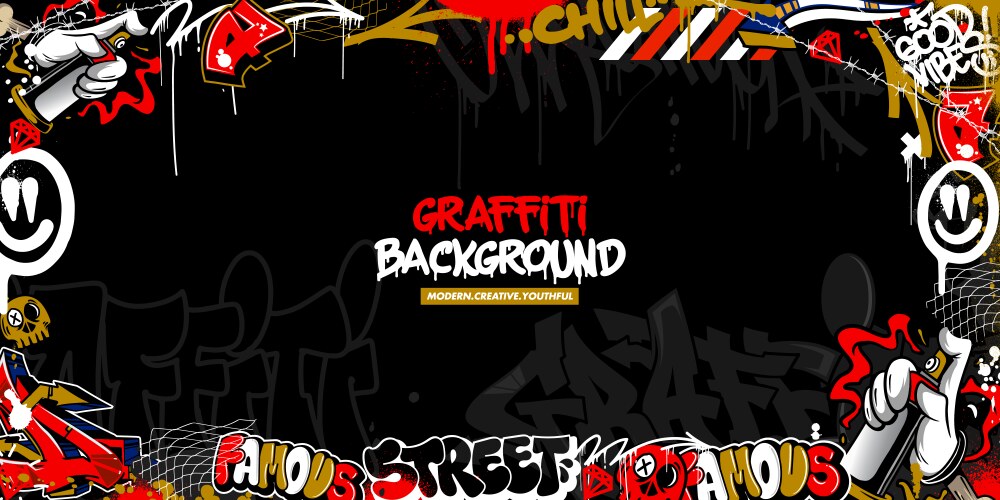 Graffiti background Royalty Free Vector Image - VectorStock
