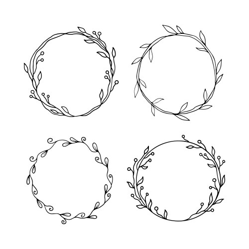 Free Floral Circle Frame Vector Images (over 3,200)