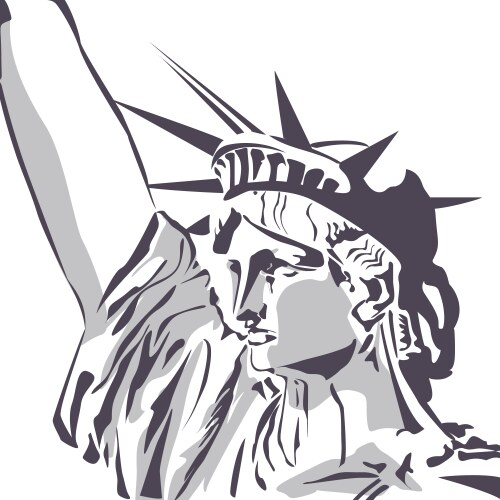 Statue of liberty Royalty Free Vector Image - VectorStock
