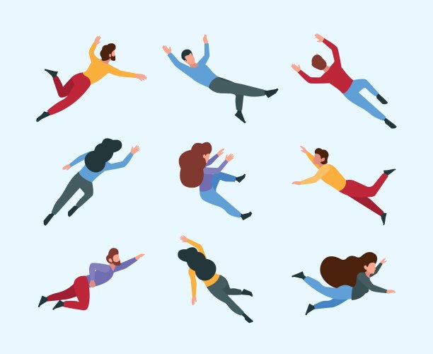Flying People Vector Images (over 43,000)