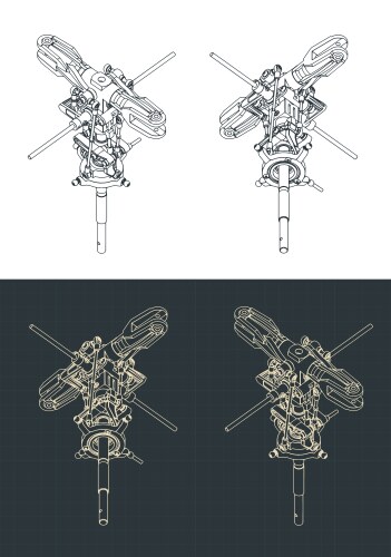 Helicopter Blueprint Vector Images (over 260)