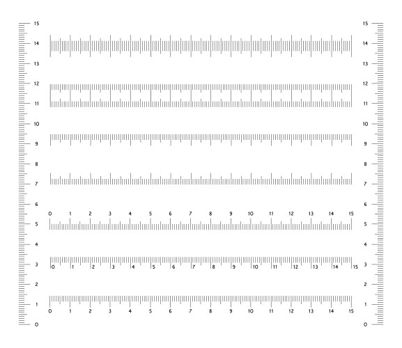 Ruler graduation Royalty Free Vector Image - VectorStock